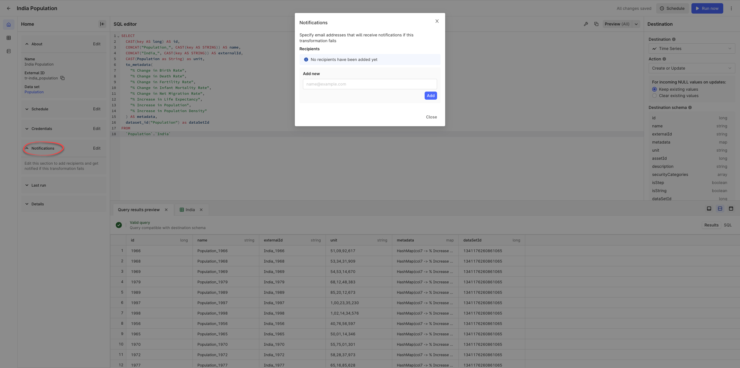 Transform data | Cognite Documentation